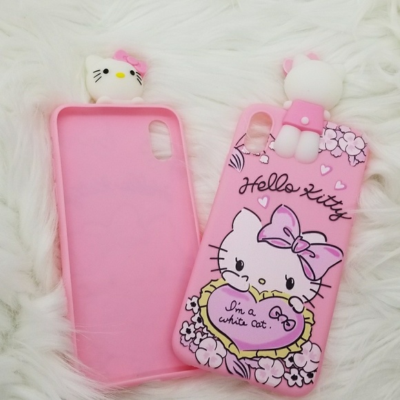 Hello Kitty | Accessories | 2 For 3 Iphone X Hello Kitty Heart 3d Case ...